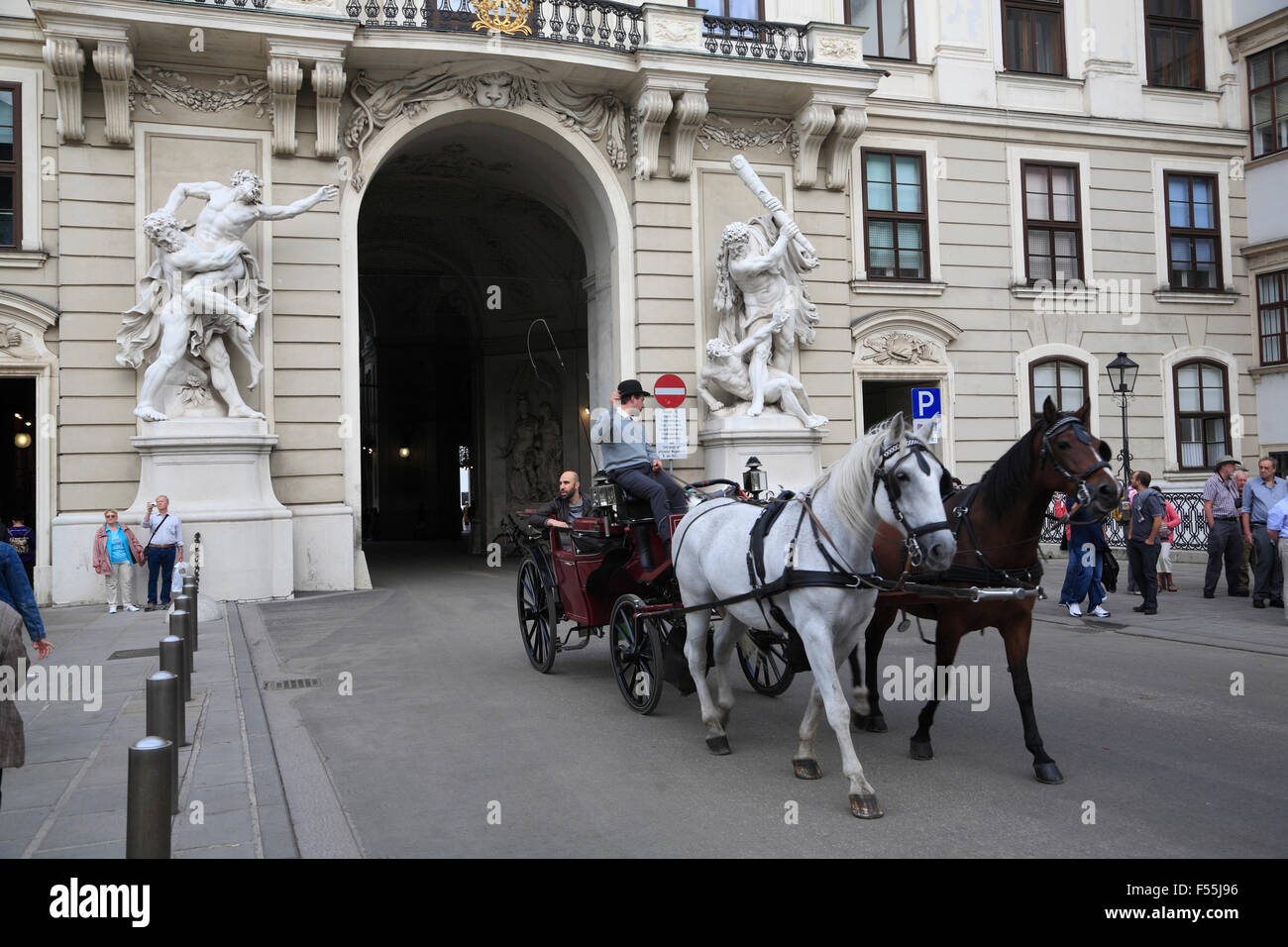 Hofburg, Fiaker-Tour, Wien, Österreich, Europa Stockfotografie - Alamy