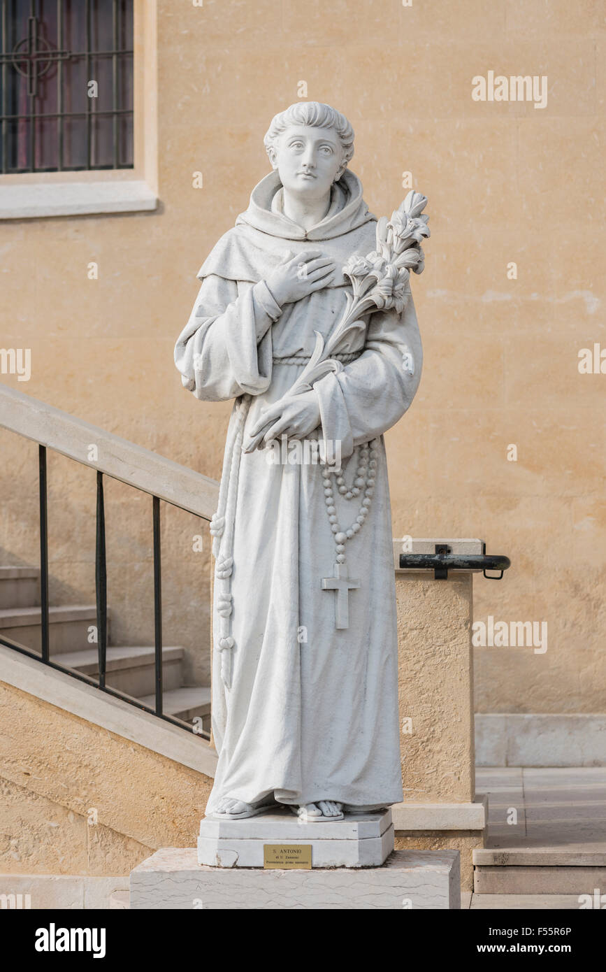 Statue des Heiligen Antonius, Santuario Nostra Signora di Lourdes ...