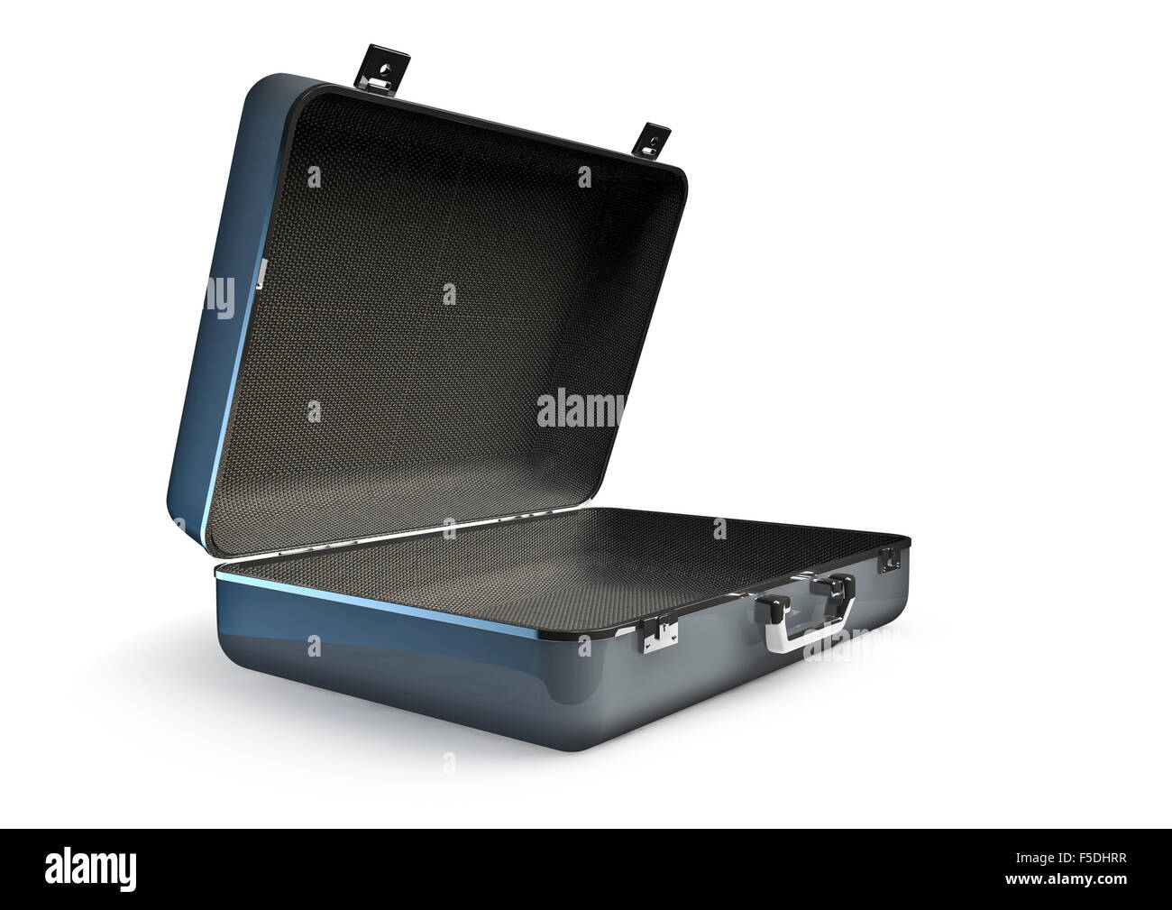 Offenen Koffer / 3D-Render des leeren offenen Koffer Stockfotografie ...