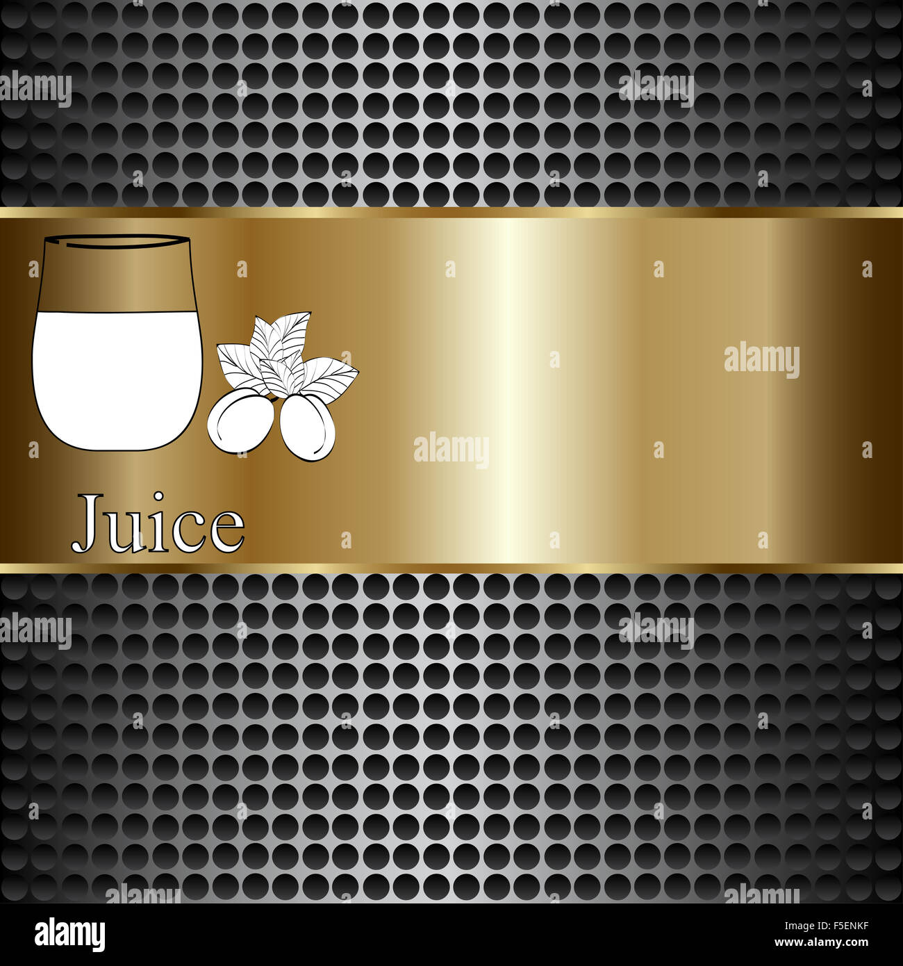 Obst-Saft-Symbole - Abbildung-Label-Konzept-Menü. Vektor-Hintergrund ...