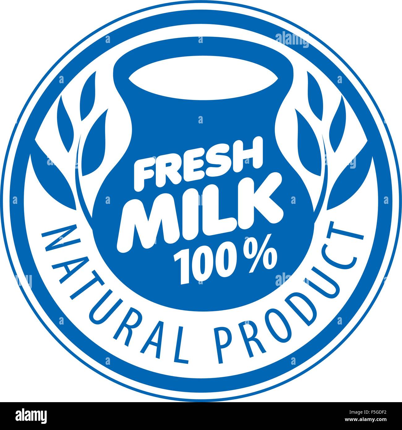 Milk logo Stock-Vektorgrafiken kaufen - Alamy