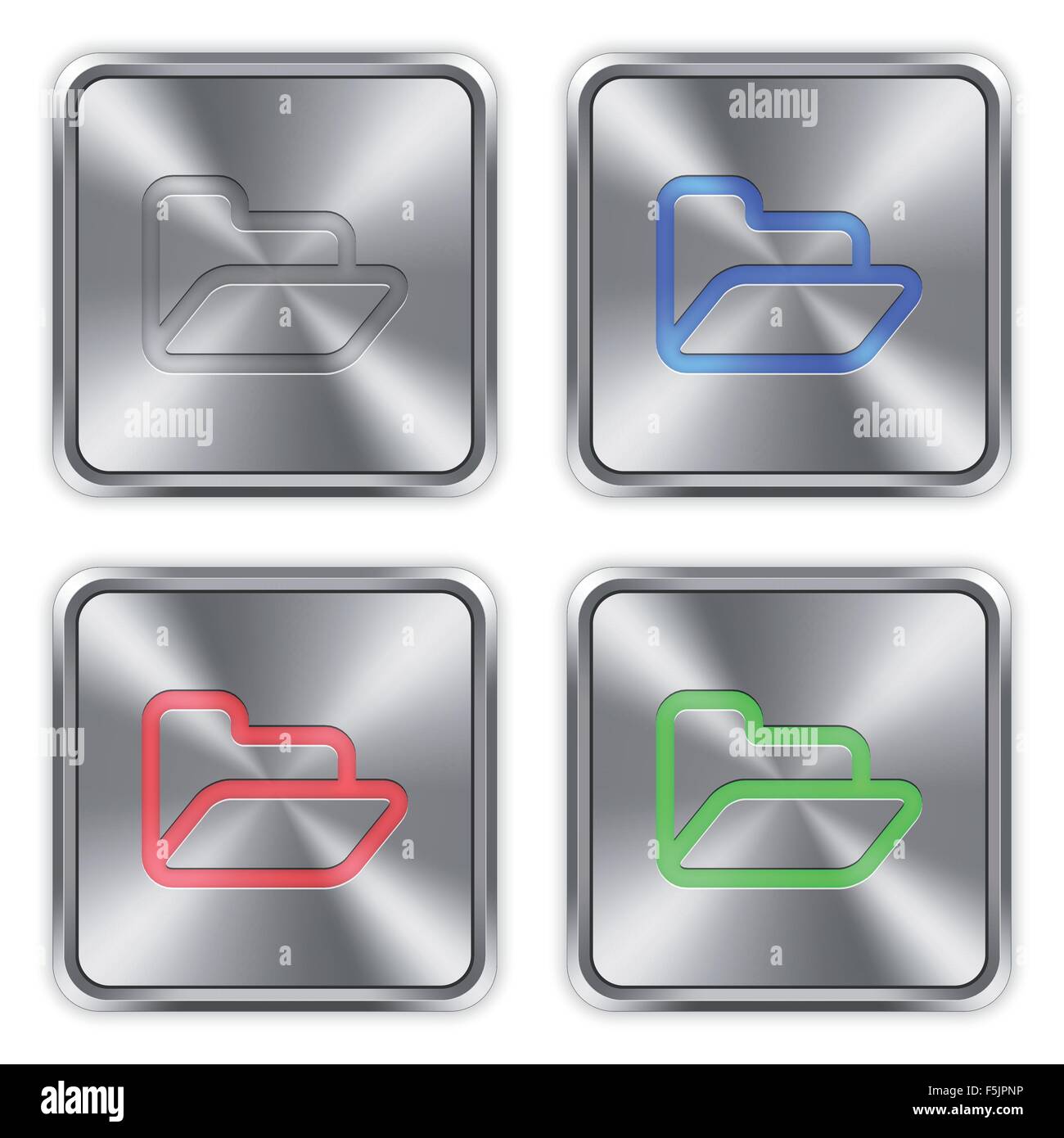 Blaue ordnersymbole Stock-Vektorgrafiken kaufen - Alamy