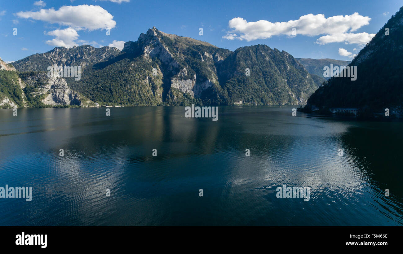 Traunstein-Berg und See Traun, Winkl, in der Nähe von Traunkirchen ...