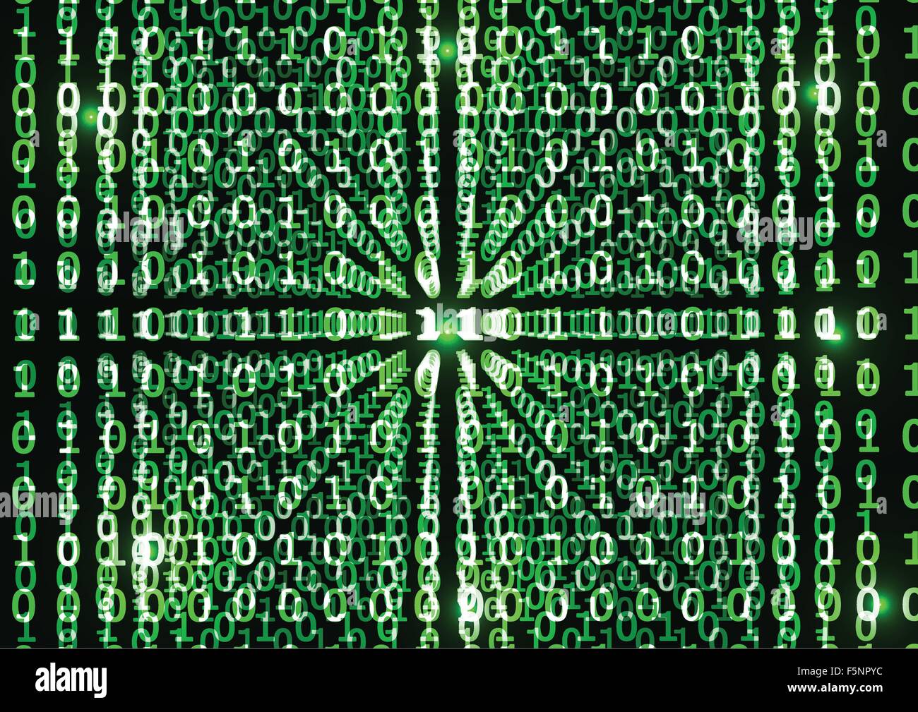 Binary code green background Stock-Vektorgrafiken kaufen - Alamy