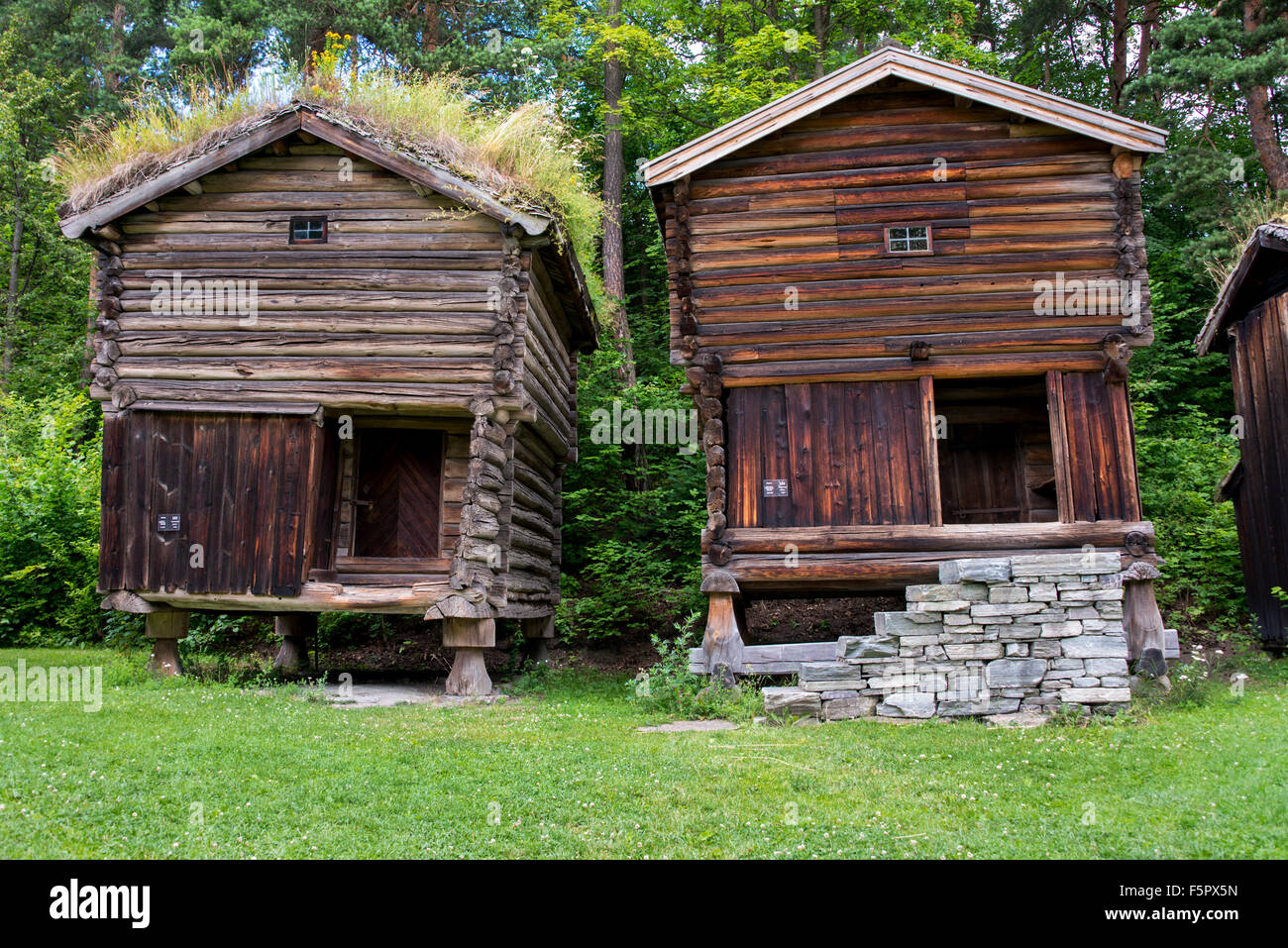 Norwegen, Oslo, Norsk Folk Museum (aka Norsk Folkemuseum) historische ...