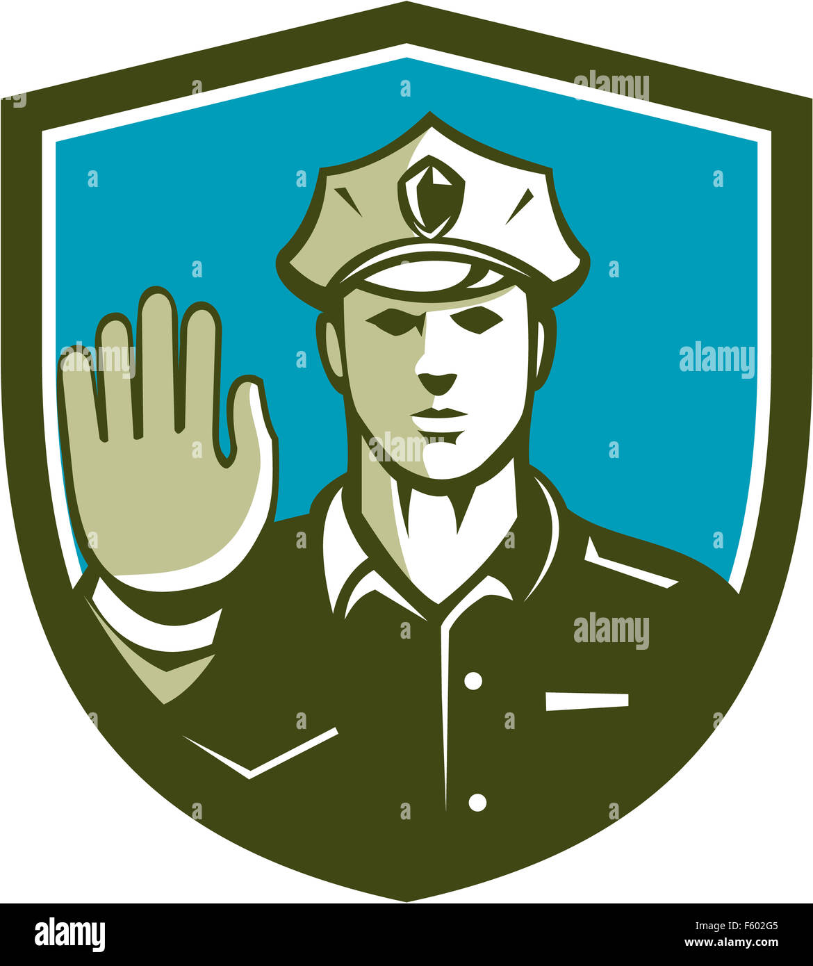 Police officer policeman stop hand -Fotos und -Bildmaterial in hoher ...