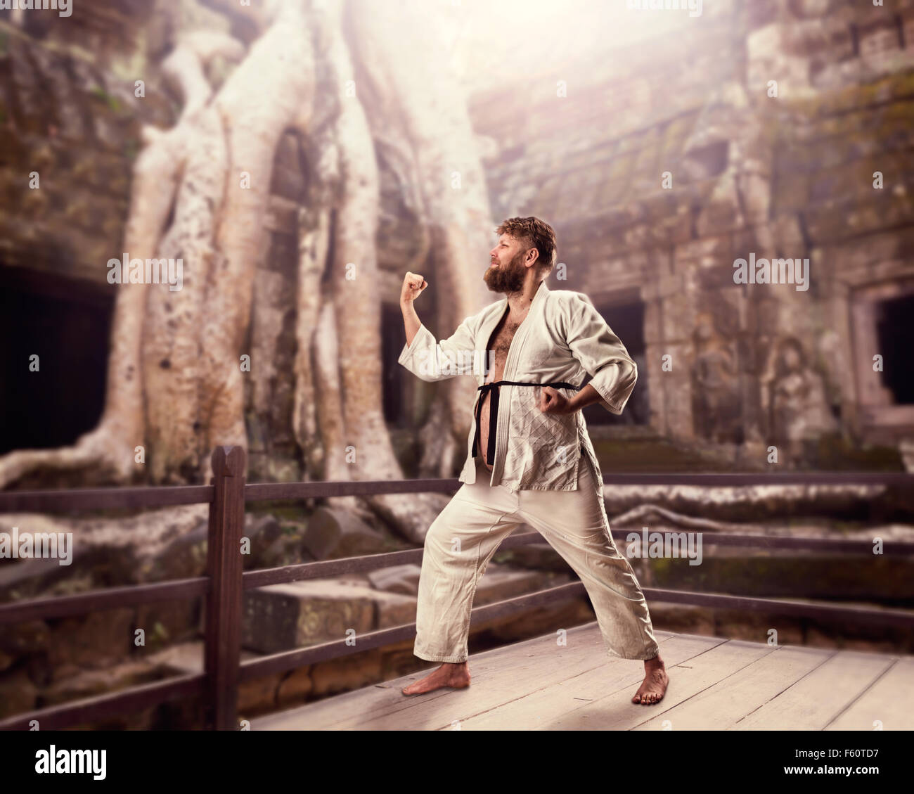 Fat karate fighter in white -Fotos und -Bildmaterial in hoher Auflösung ...