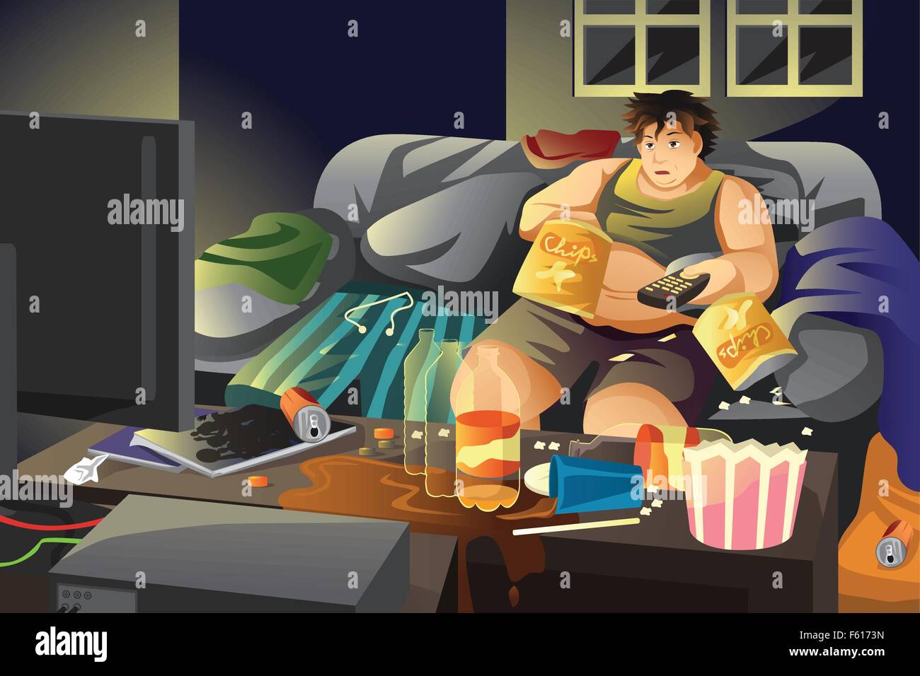 Faule Person Clipart