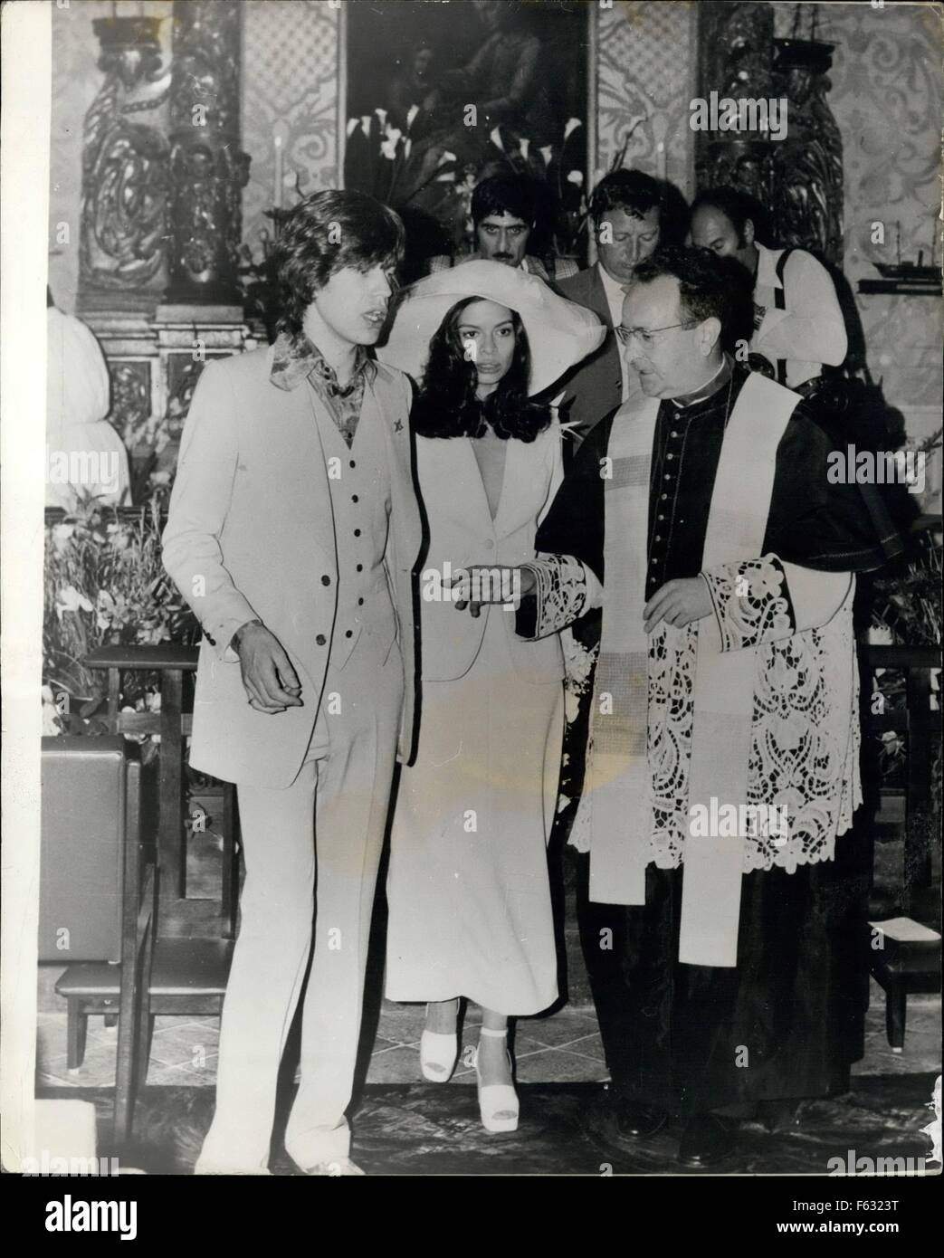1972 - eine komplette Aufruhr bei Jagger Hochzeit in St. Tropez Mick ...