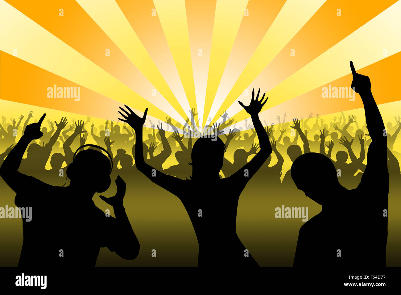 Silhouetten von tanzenden Menschen in Nachtclub Stockfotografie - Alamy