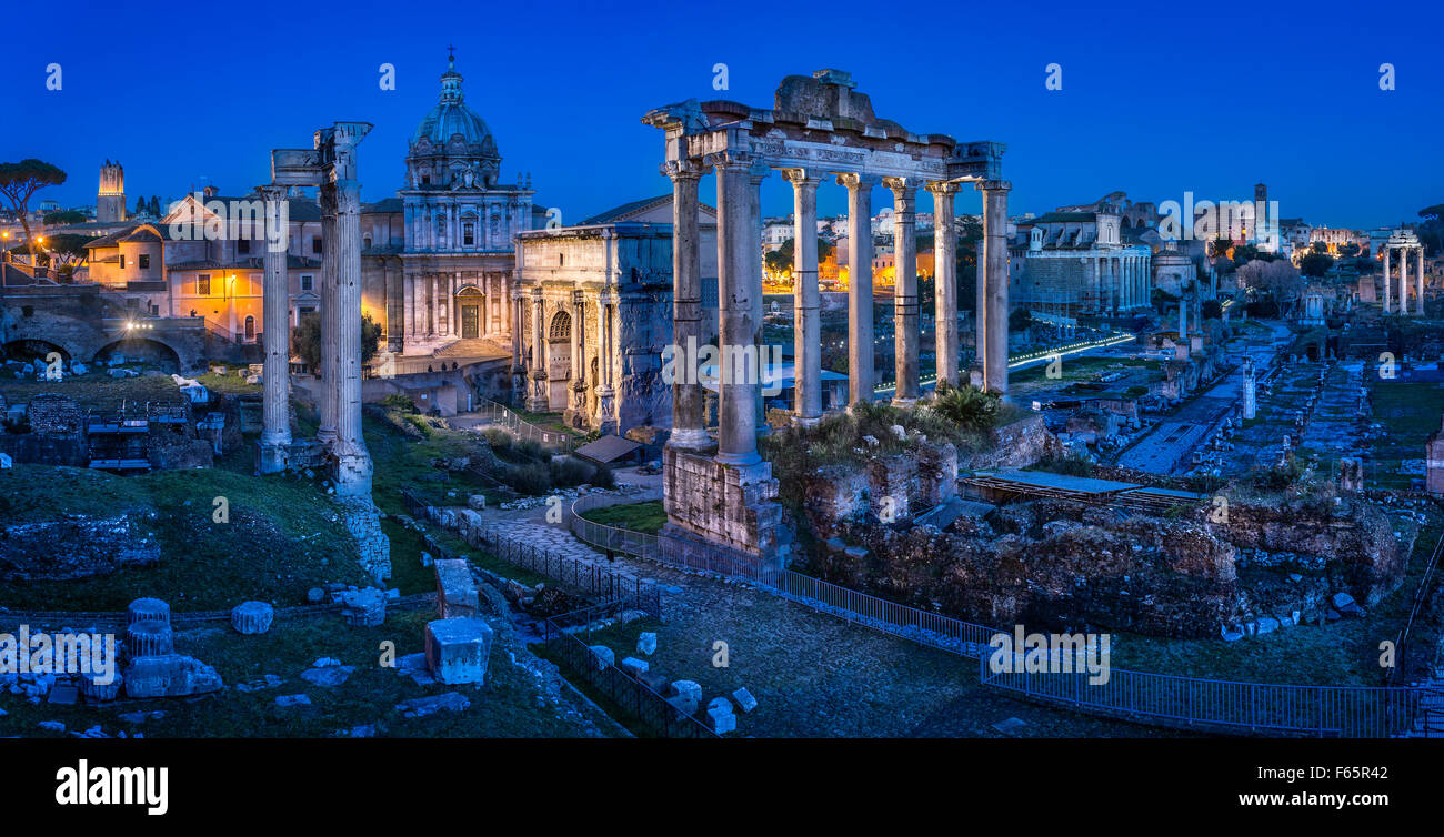 Das Forum Romanum, Rom, Italien Stockfotografie - Alamy