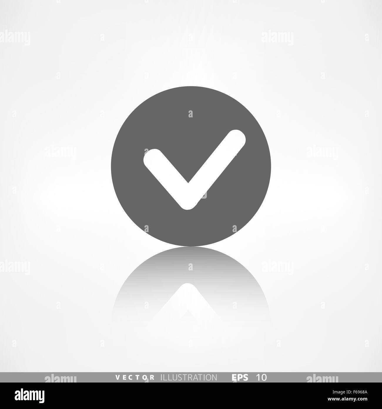 Accepr-Symbol. Ja, ok Symbol Stock-Vektorgrafik - Alamy