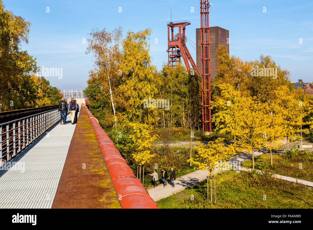 UNESCO-Weltkulturerbe Zeche Zollverein in Essen, Deutschland, im Herbst ...