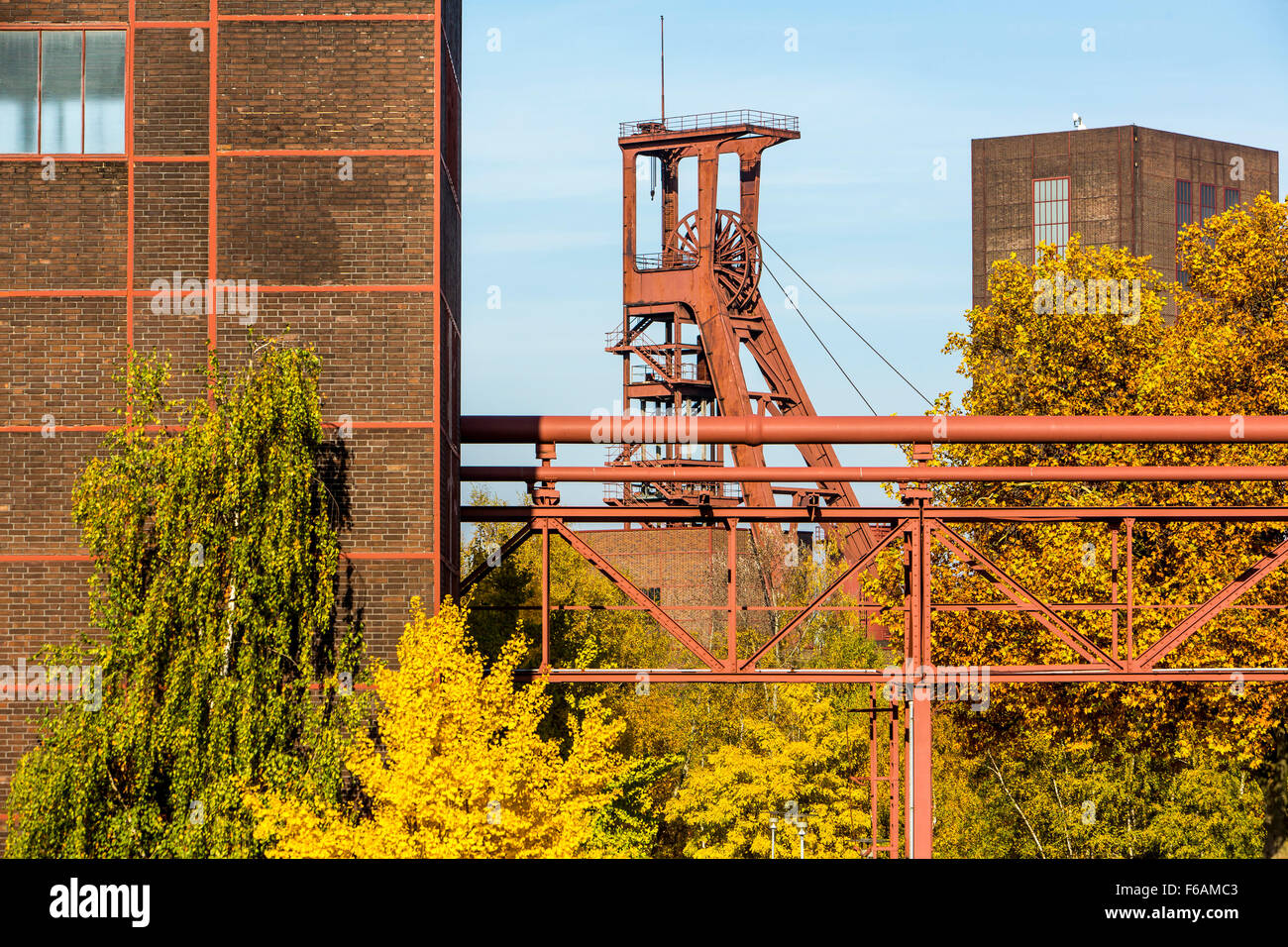 UNESCO-Weltkulturerbe Zeche Zollverein in Essen, Deutschland, im Herbst ...