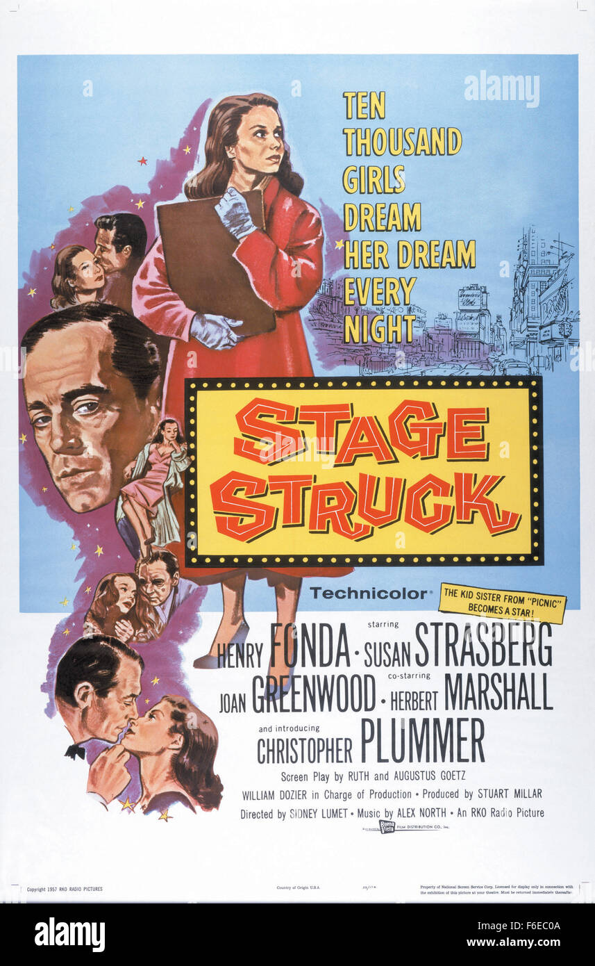Datum der Freigabe: 22. April 1958. FILMTITEL: Stage Struck. STUDIO ...