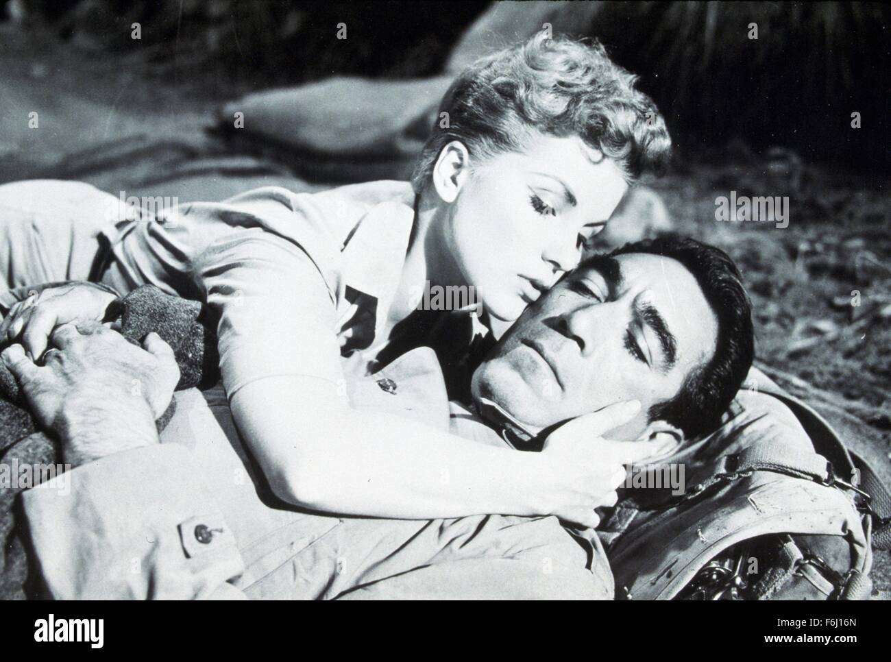 1957, Filmtitel: Flussufer, Regie: ALLAN DWAN, Studio: FOX, im Bild ...