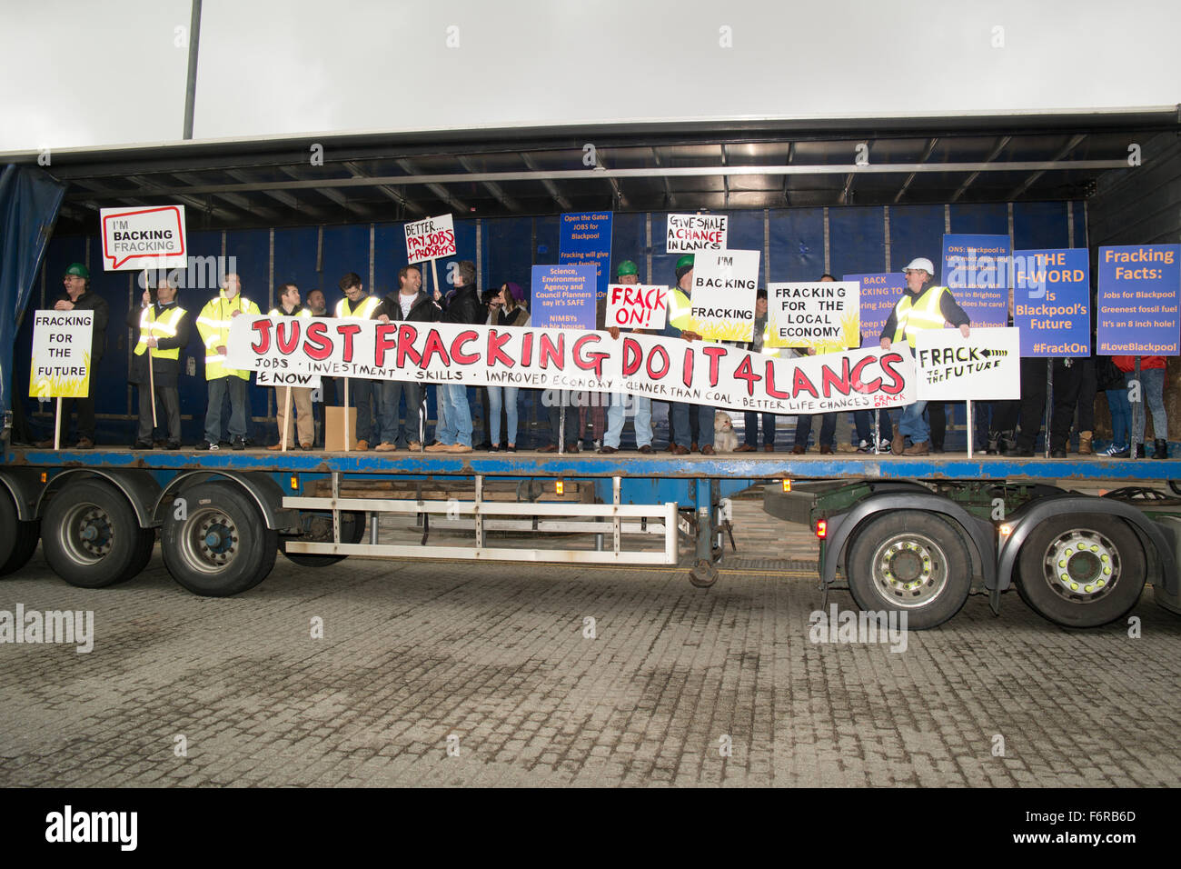 Blackpool UK, 19. November 2015, News. Fracking ist immer noch von ...