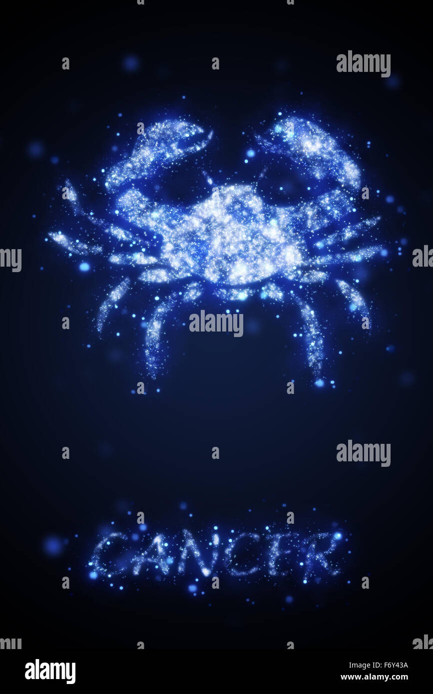 Illustration des Sternzeichen Krebs Stockfotografie - Alamy