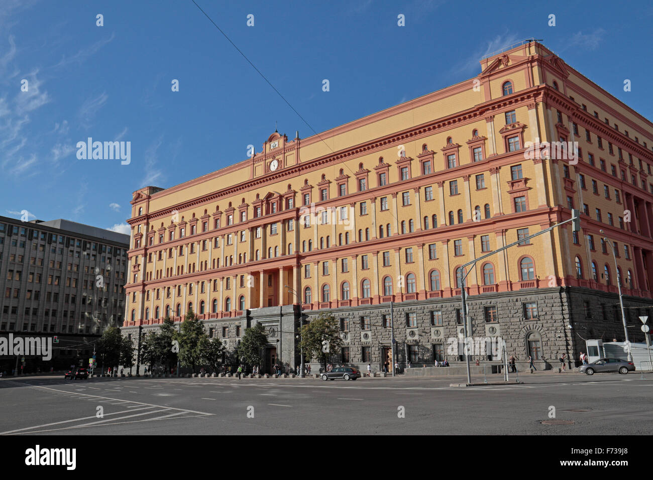 Das ehemalige Lubjanka-Gefängnis und jetzt die FSB-HQ, Moskau, Russland ...
