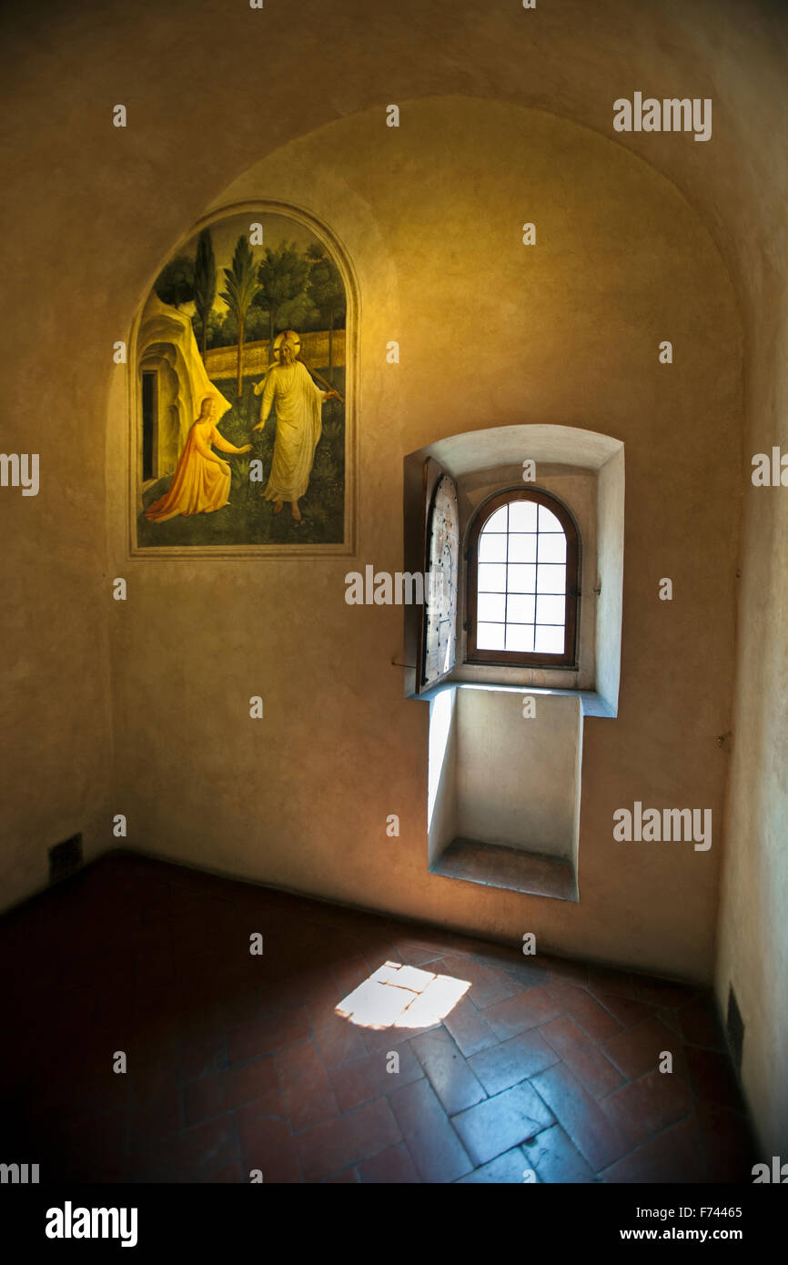 Noli me Tangere, berühre mich nicht, Fresko im Schlafsaal Zelle 1, Fra Beato Angelico, ca. 1440 ...