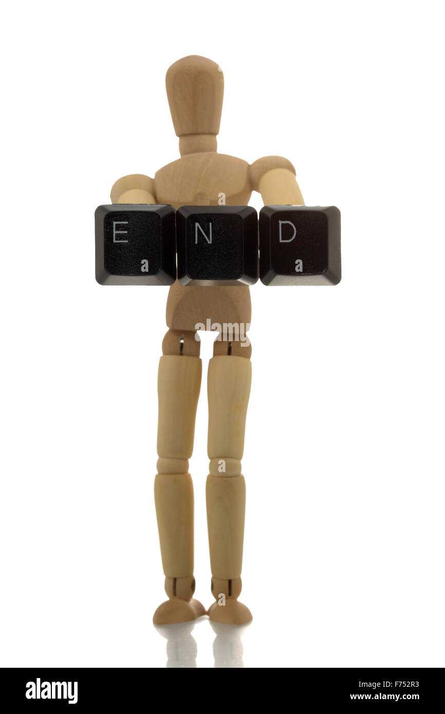 Männchen zeigen Ende Stockfotografie - Alamy