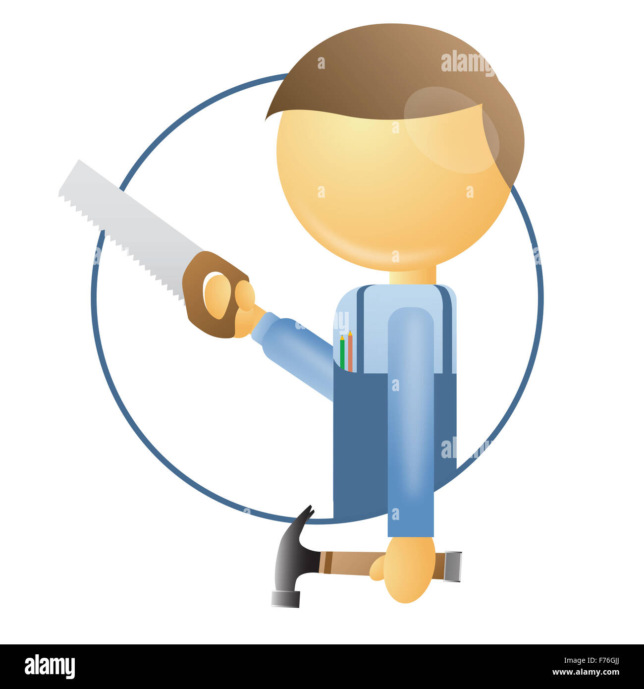 Tischlerzeichen logo Ausgeschnittene Stockfotos und -bilder - Alamy