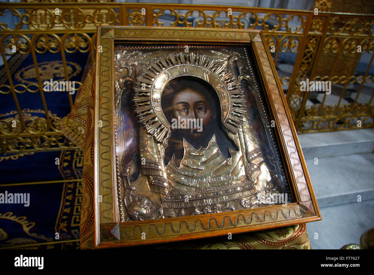 Ikone - Russisch-Orthodoxe Kirche, Neroberg, Wiesbaden Stockfotografie ...
