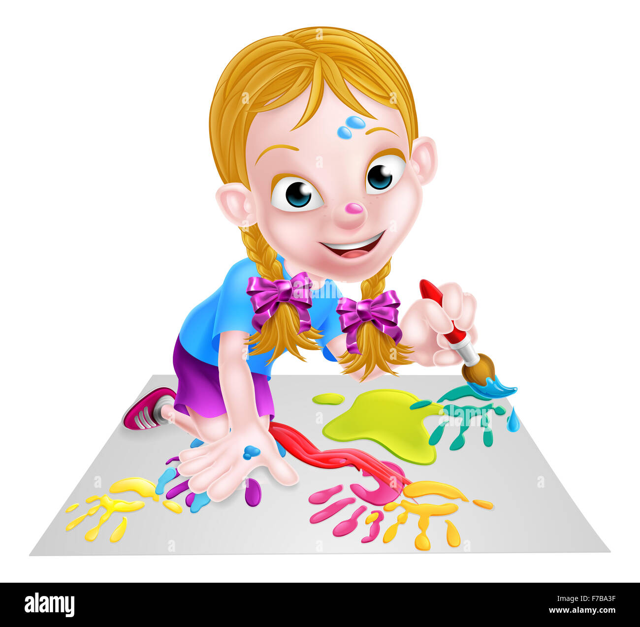 Cartoon messy paint brush -Fotos und -Bildmaterial in hoher Auflösung ...