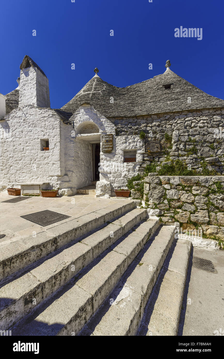 Trullo Siamese, Trulli, Alberobello, Apulien, Italien, UNESCO ...