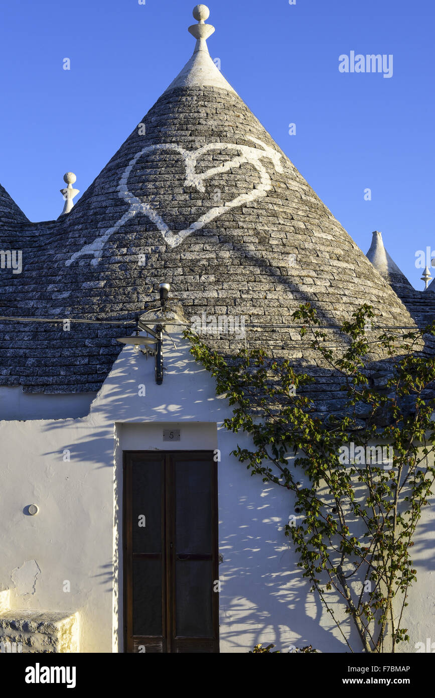 Trullo, Trulli, Alberobello, Apulien, Italien, UNESCO-Weltkulturerbe ...