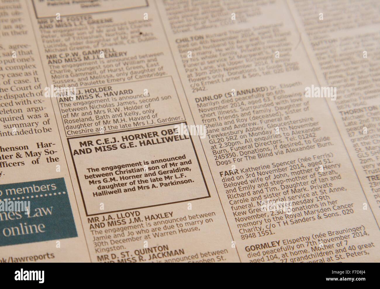 Sohn von herrn und frau gm horner und geraldine -Fotos und ...