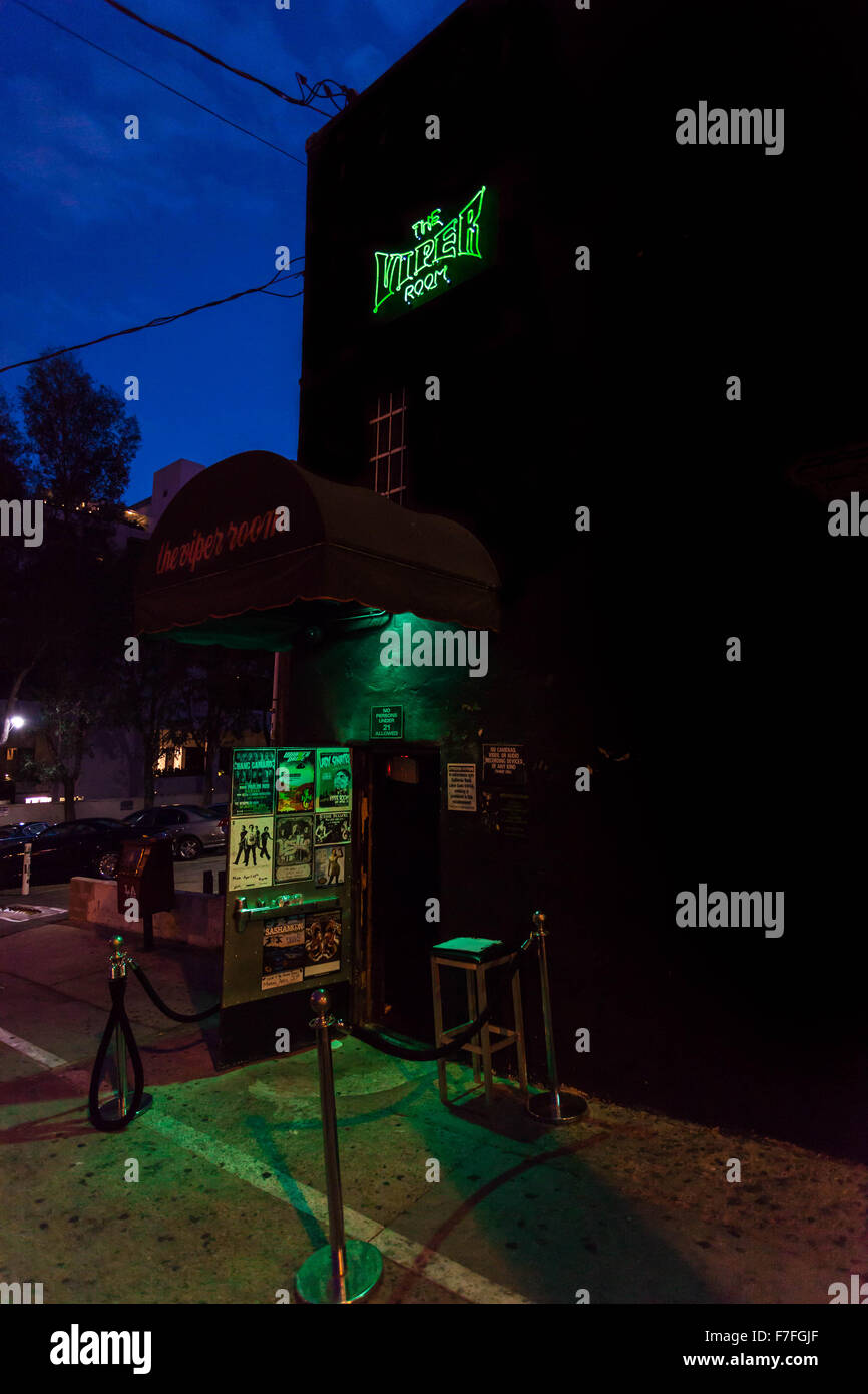 Nachtclub Viper Room, Sunset Strip, West Hollywood, Kalifornien, USA ...