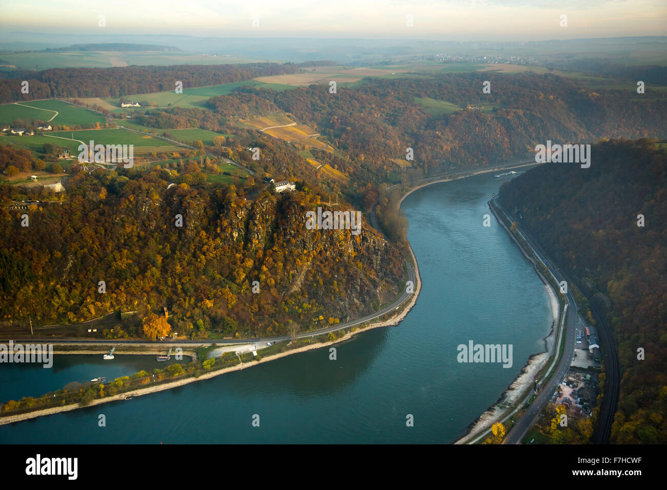 Die Loreley, Loreley-Felsen, Schiefergestein in die UNESCO-World ...