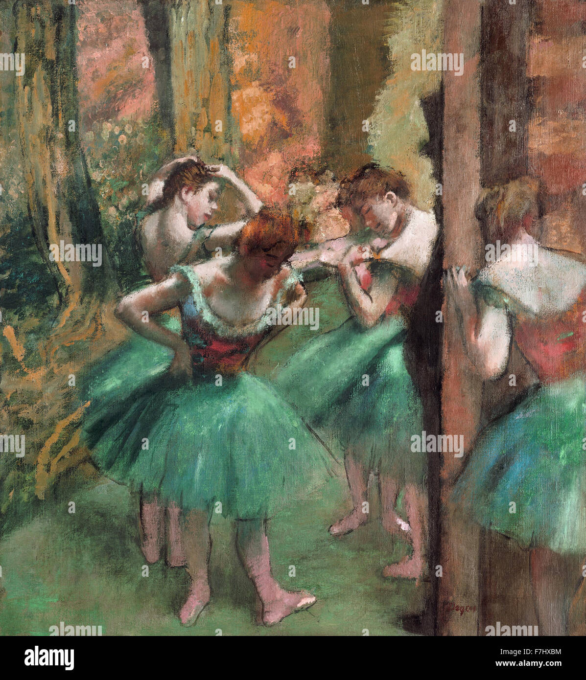 Dancers pink and green edgar degas -Fotos und -Bildmaterial in hoher ...