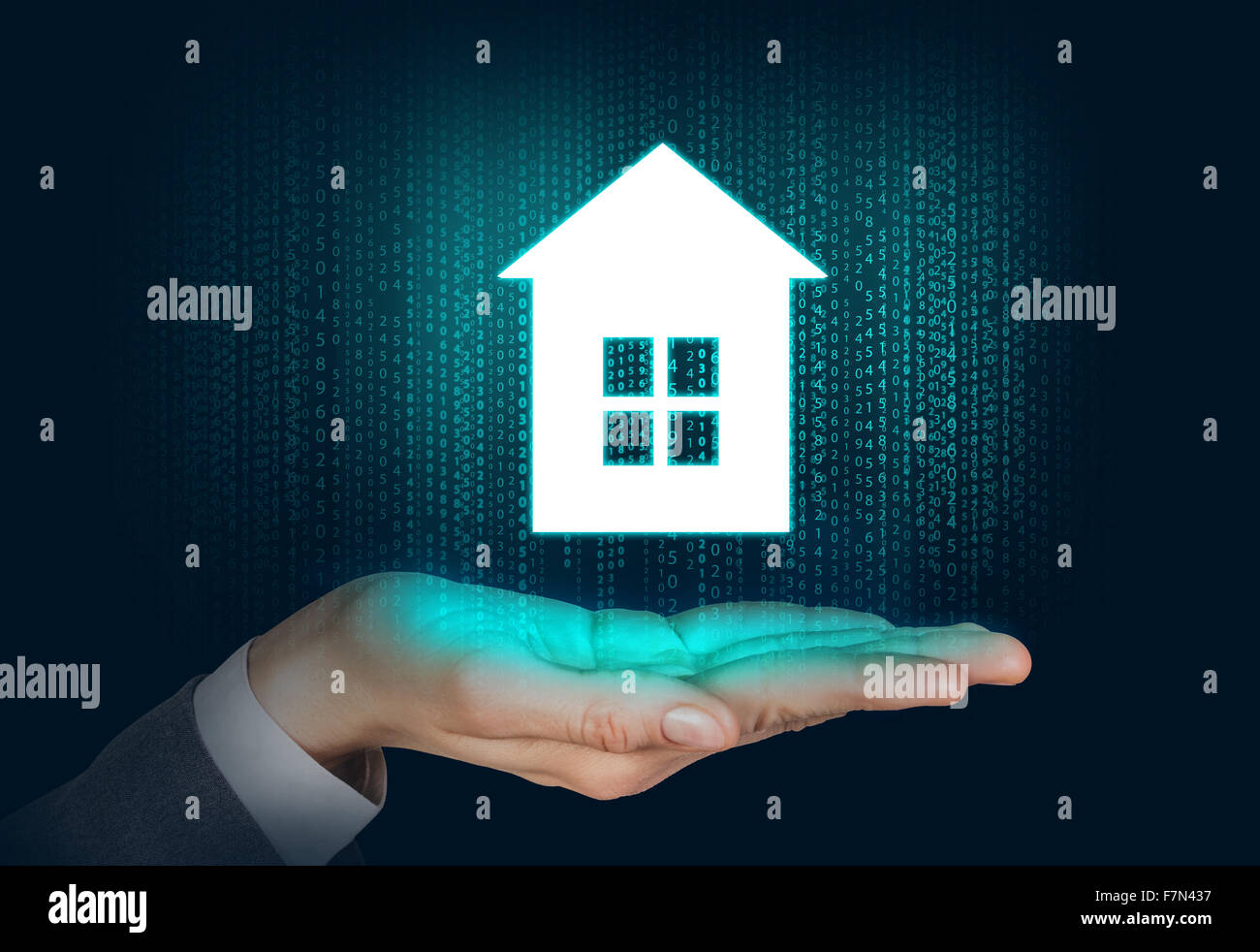 Haus an hand symbol -Fotos und -Bildmaterial in hoher Auflösung – Alamy