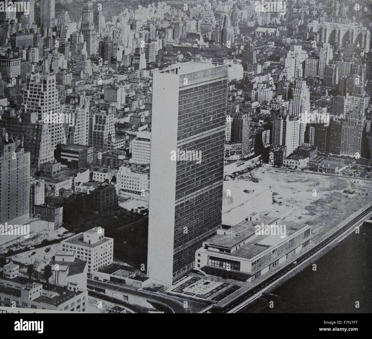 Der Hauptsitz Der Organisation Der Vereinten Nationen In Manhattan