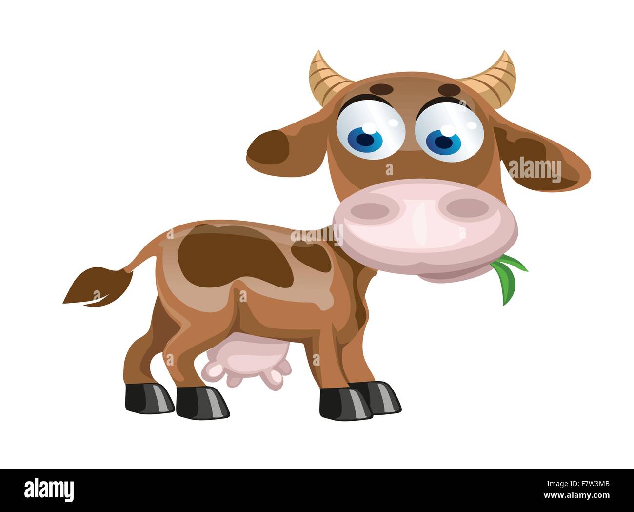 Cheerful cow cartoon -Fotos und -Bildmaterial in hoher Auflösung ...