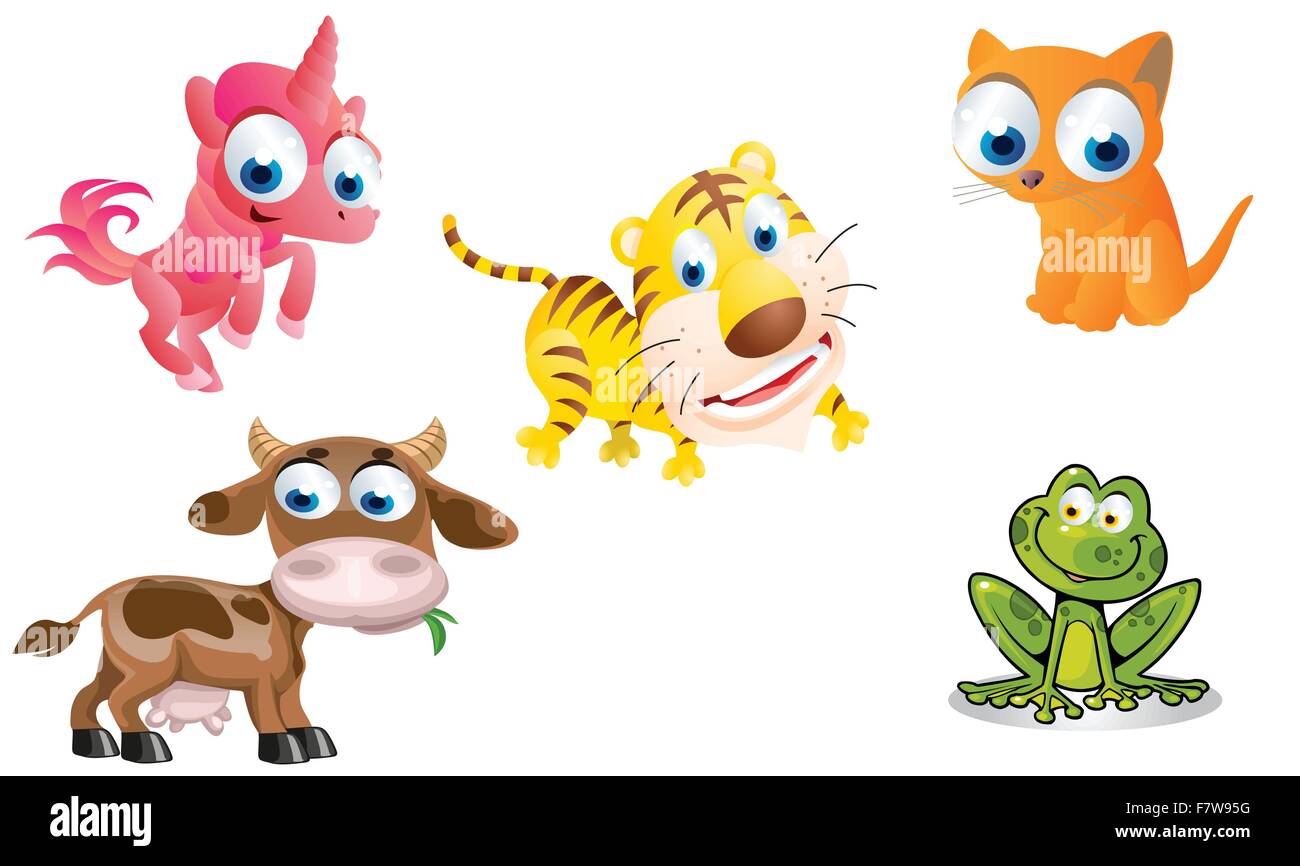 Cartoon character cow -Fotos und -Bildmaterial in hoher Auflösung – Alamy