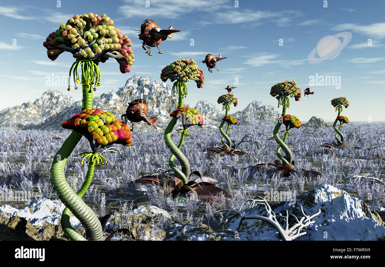 Terraforming an alien planet -Fotos und -Bildmaterial in hoher ...