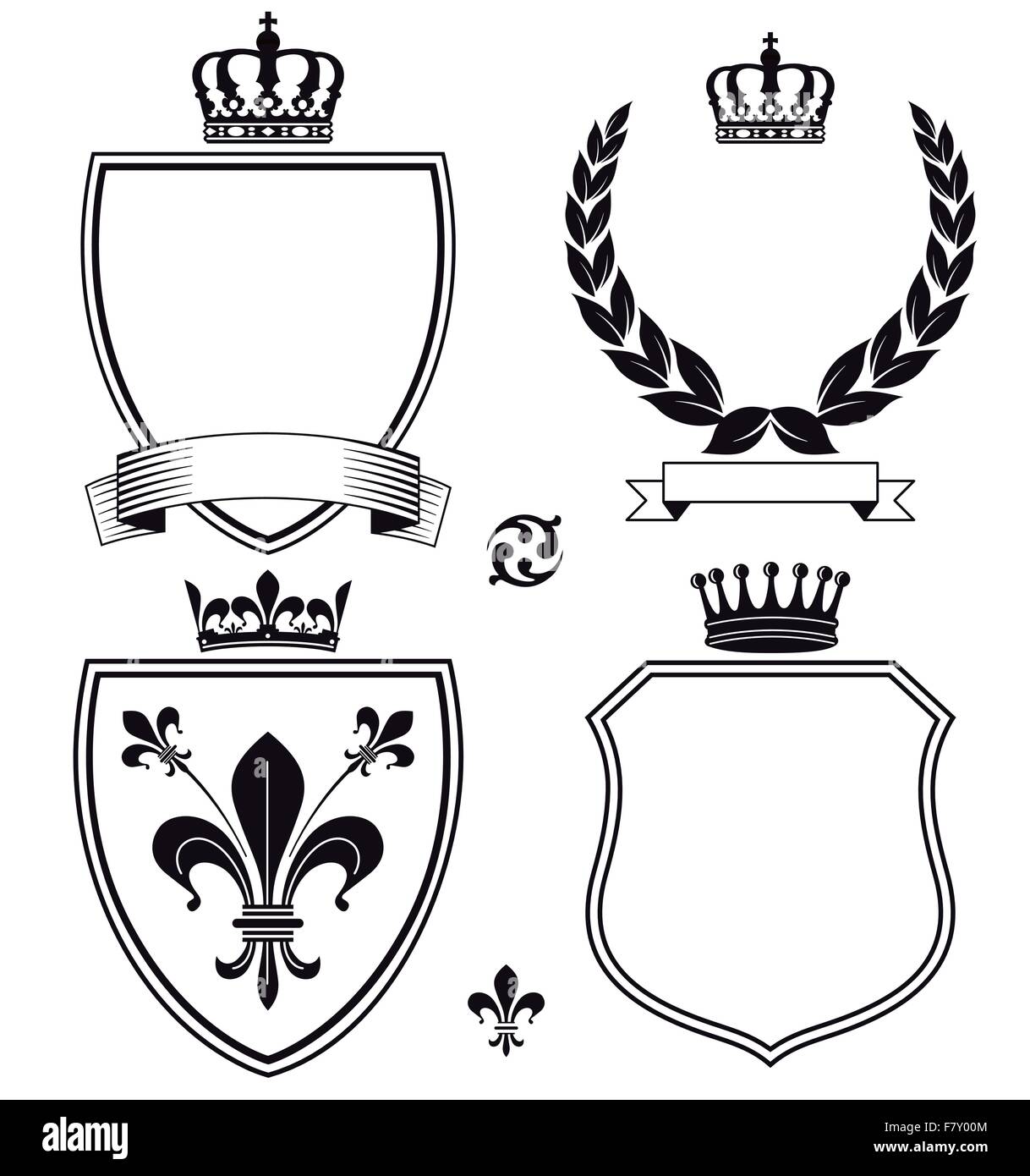 Zeichen und heraldische Wappen Stock-Vektorgrafik - Alamy