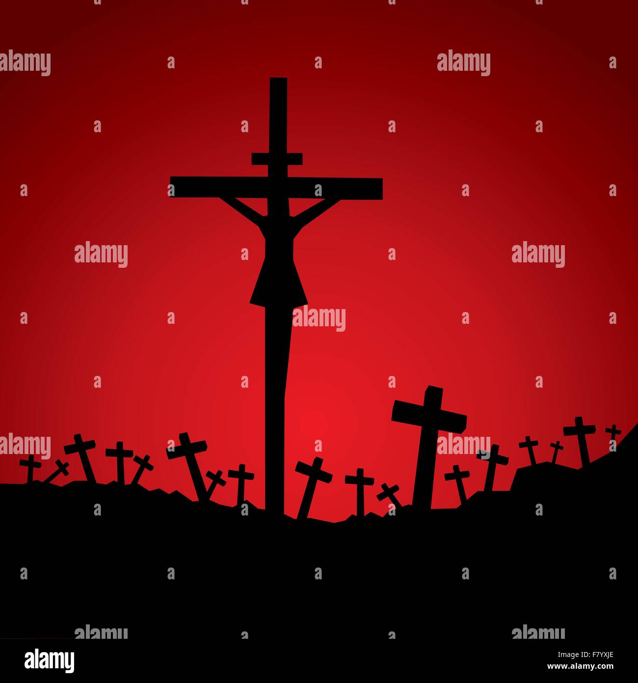 Jesus christus silhouette Stock-Vektorgrafiken kaufen - Alamy