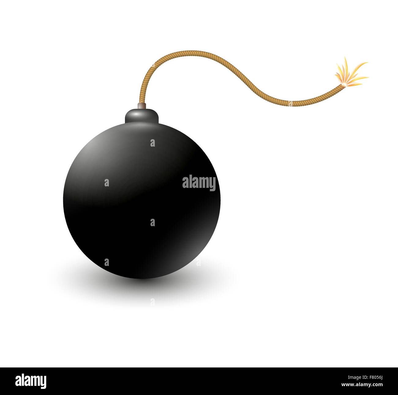 Schwarze kugelbombe Stock-Vektorgrafiken kaufen - Alamy