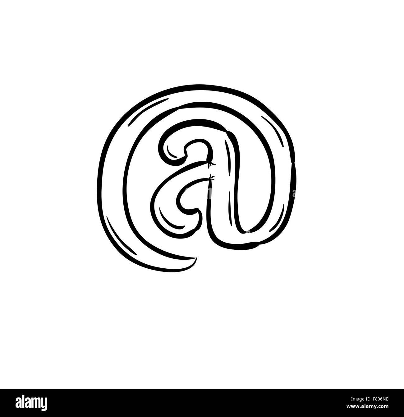 At zeichen e mail am symbol Stock-Vektorgrafiken kaufen - Alamy