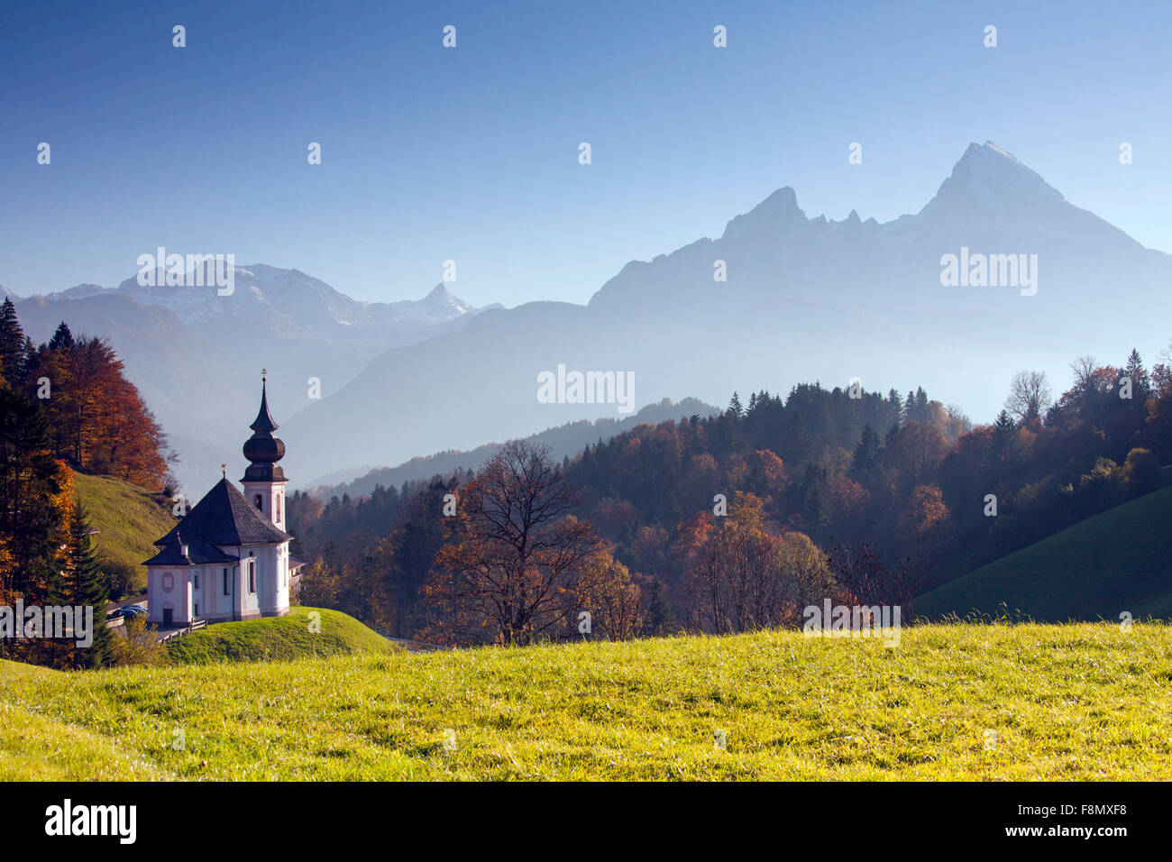 Wallfahrtskirche / Wallfahrt Kirche Maria Gern im Herbst bei ...
