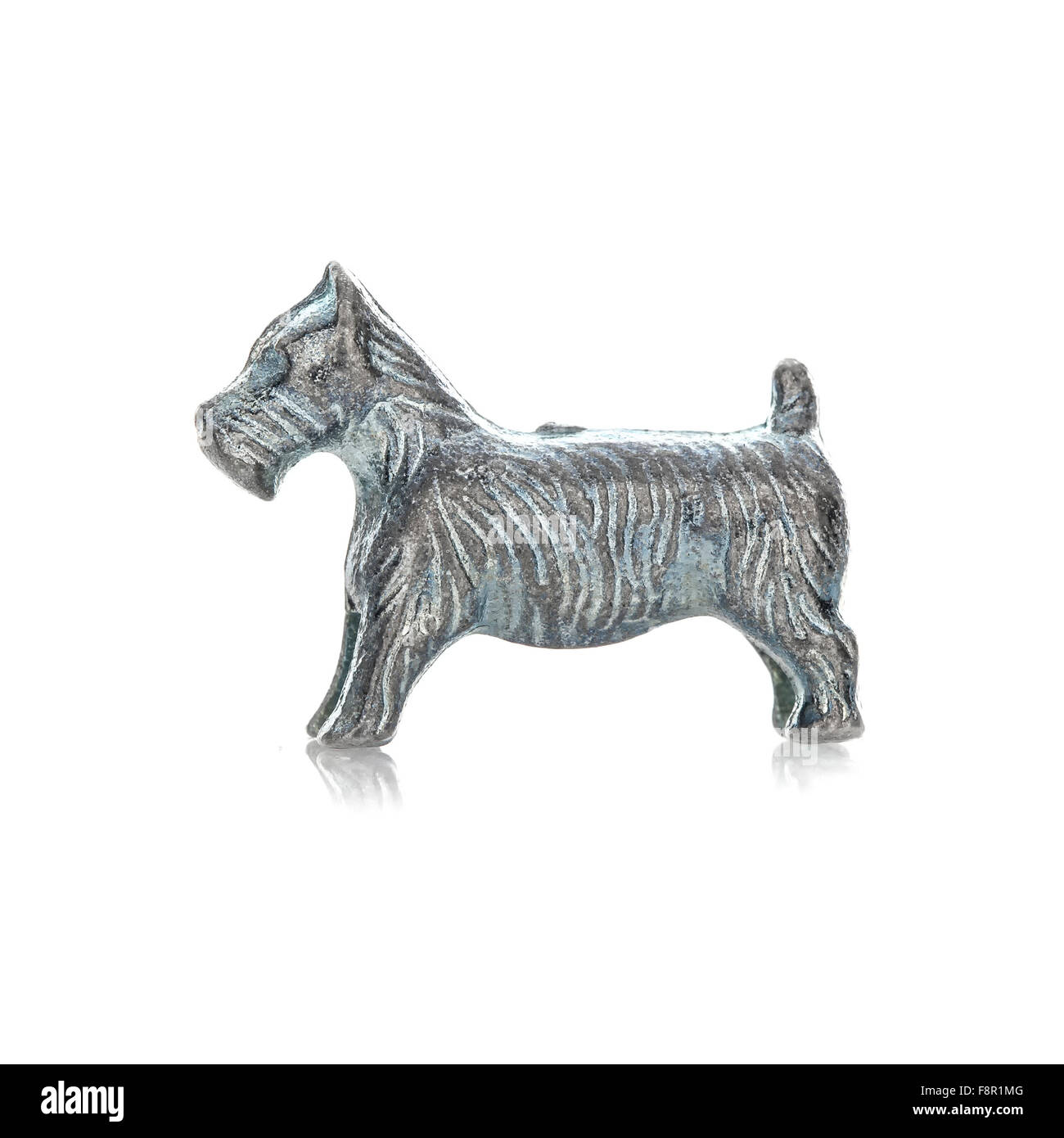 Englische Ausgabe von Monopoly zeigt der Hund Marker Stockfotografie ...