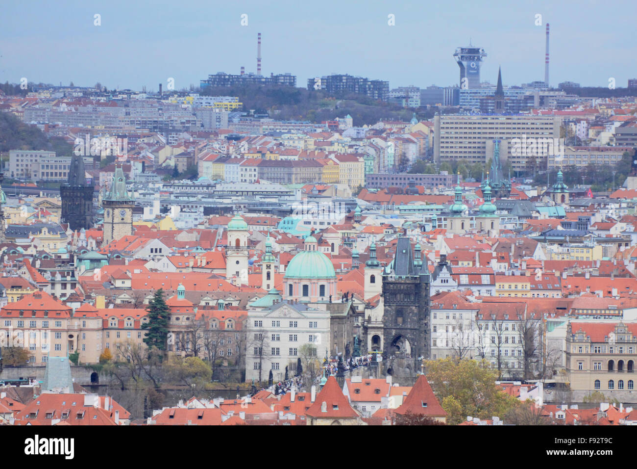 Die Aussicht auf die Prager gotische Burg und Bauten Czhech, EU ...