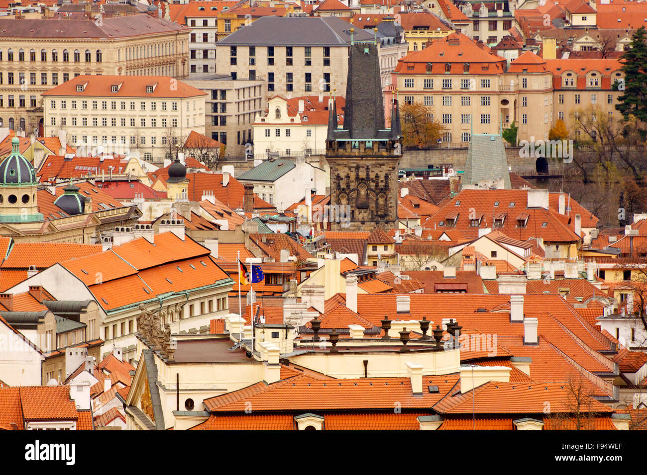 Die Aussicht auf die Prager gotische Burg und Bauten Czhech, EU ...