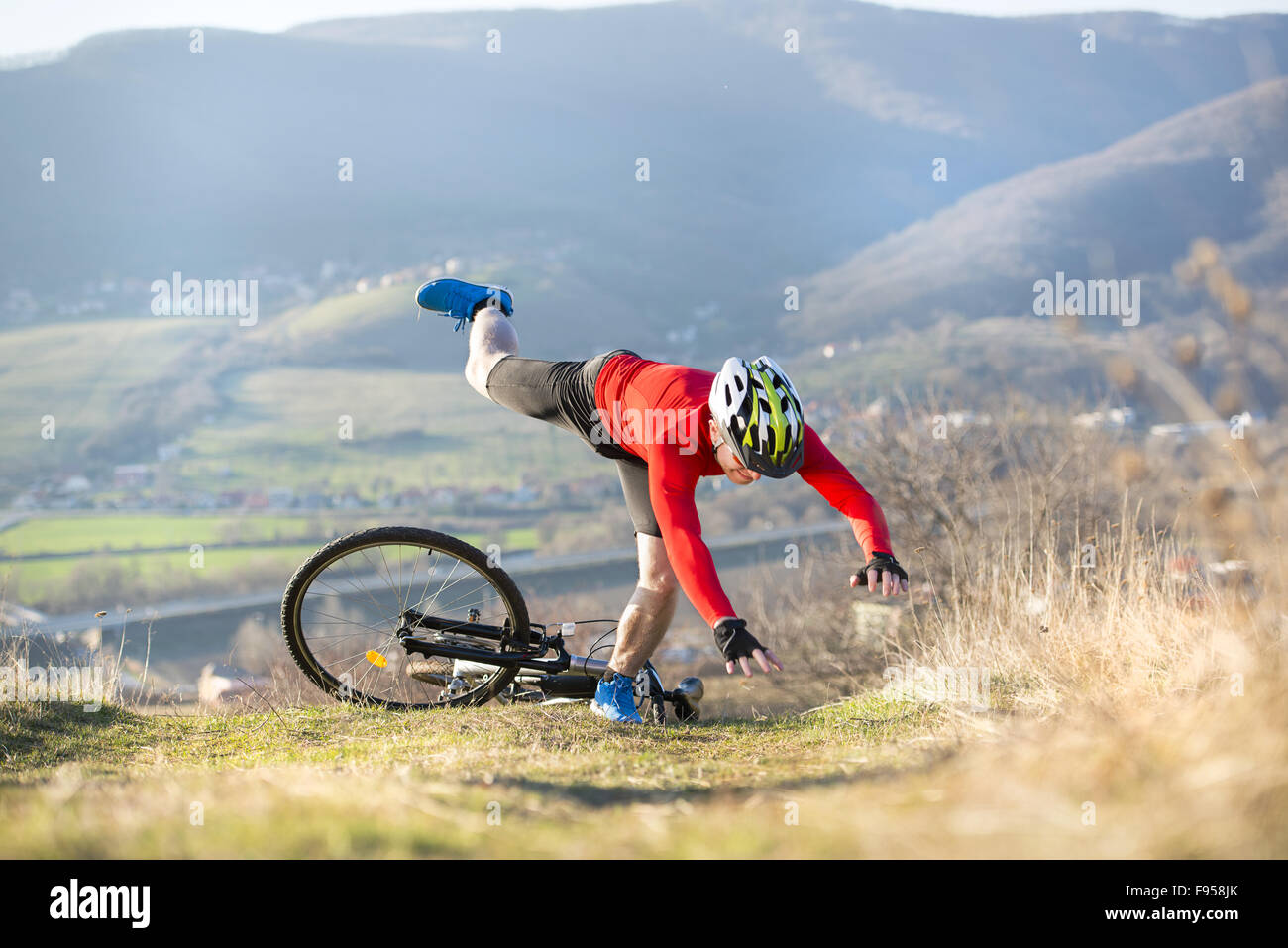 Bike Accident Stockfotos und -bilder Kaufen - Alamy
