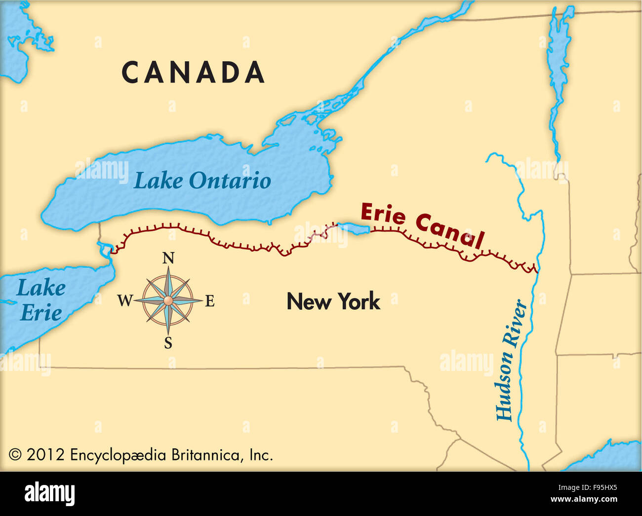 Der erie kanal karten kartographie geographie erie -Fotos und ...