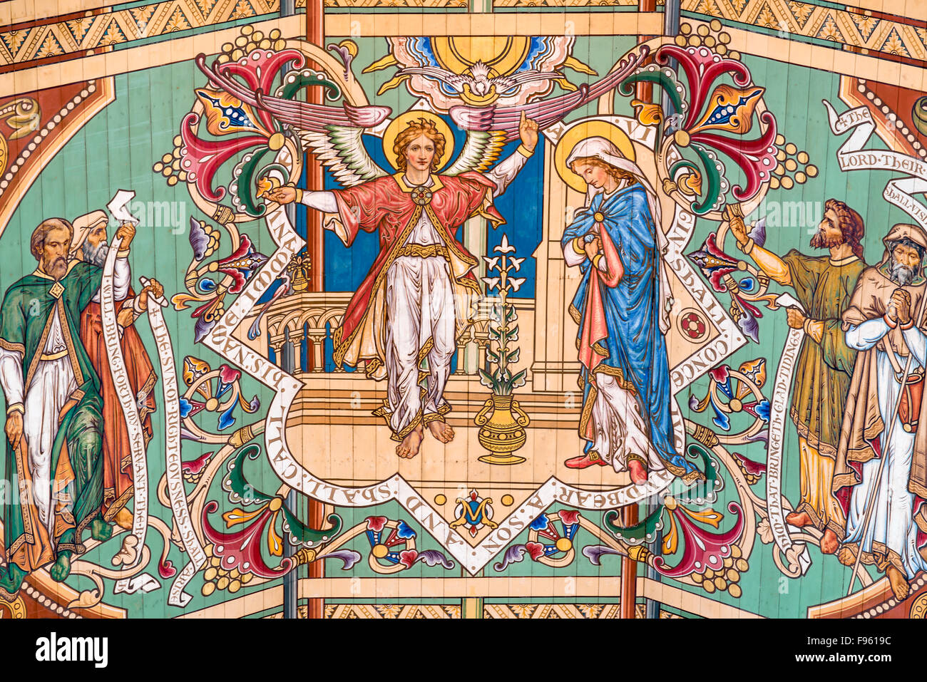 Holzdecke (zur Veranschaulichung Konten aus der Bibel über die Geburt ...